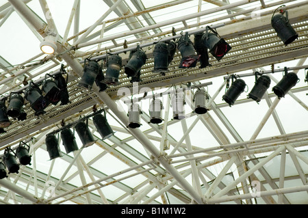 Overhead stage lighting Stock Photo - Alamy