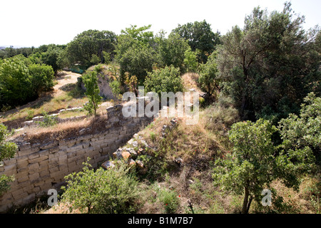 Walls of Troy on the Aegean Coast of Turkey Stock Photo - Alamy