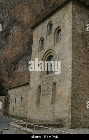 The Lower Monastery at San Juan de la Pena, in Aragon, Spain Stock ...