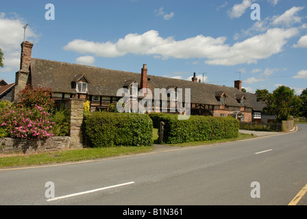 Jacobean cottage, Bromfield, Shropshire Stock Photo - Alamy