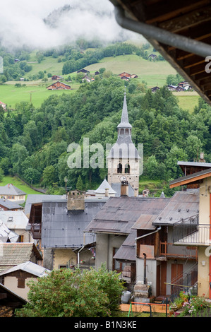 the town of beaufort in savoie france Stock Photo - Alamy