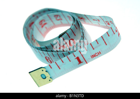 tape measure in red numbers and markings Stock Photo - Alamy