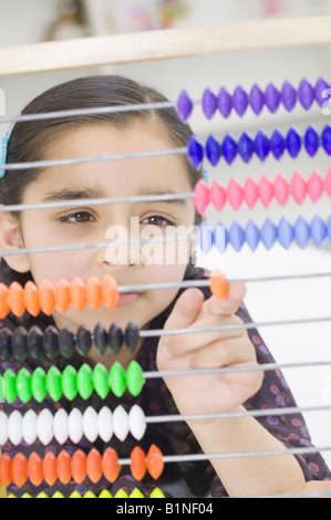 Close-up of an abacus on a black background Stock Photo - Alamy