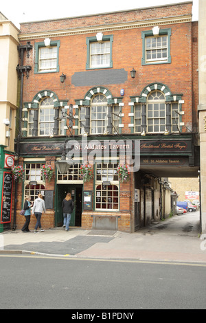 Tiled British Pub Frontage Stock Photo - Alamy