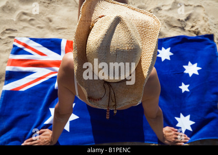Woman sunbathing - Cairns, Queensland, AUSTRALIA Stock Photo - Alamy