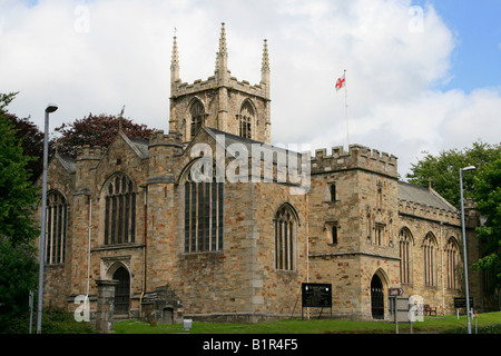 bodmin town centre high street shops cornwall west country england uk ...
