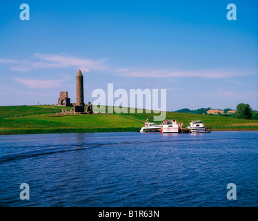 Devenish Island, Co Fermanagh, Ireland; High Cross And 12Th Century ...