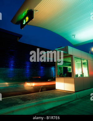 M1 Motorway, Co Dublin, Ireland; Car Driving By A Sign Stock Photo - Alamy