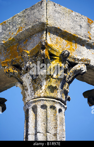Corinthian fluted granite column with ornate capital, Temple of Diana ...