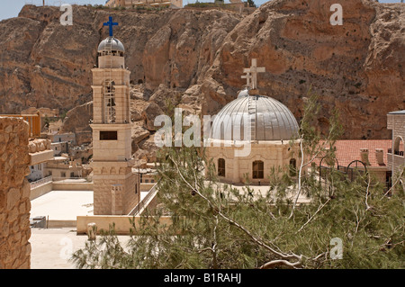 Syria - Maaloula. Greek orthodox monastery of Santa Tecla (Taqla Stock ...