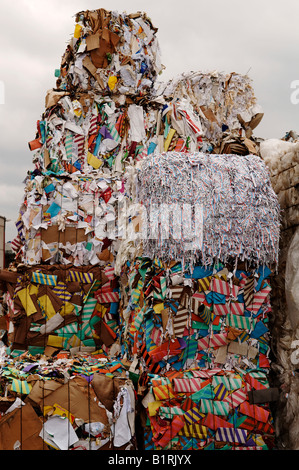 Paper recycling, Bavaria, Germany Stock Photo - Alamy