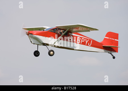 Wittman W8 Tailwind G-BPYJ in flight after take-off from Breighton ...