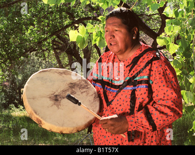 Navajo Travis Terry plays Native American melodies on his flute Arizona ...