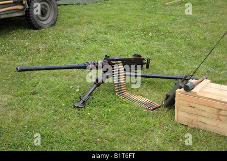 Belt fed machine gun Stock Photo - Alamy