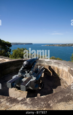 Old harbour defense canons at Middle Point Stock Photo - Alamy