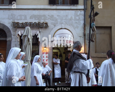 religious ceremony procession in borgo pio district, rome Stock Photo ...