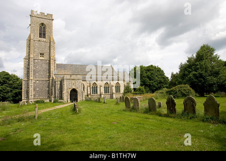 St Marys 11th century church Hickling Norfolk UK Stock Photo - Alamy