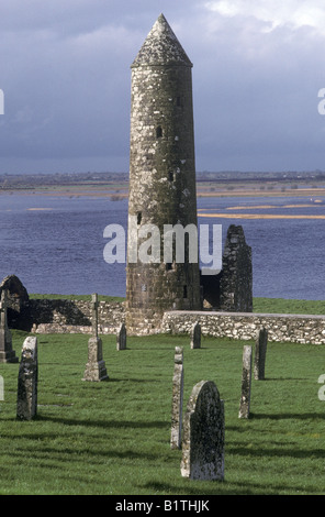 The Monastic Site of Clonmacnoise in Ireland Stock Photo - Alamy