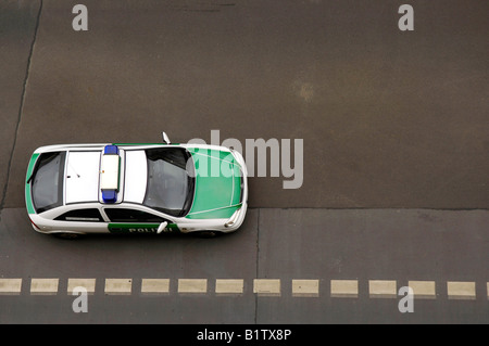 polizei aerial view german police car vehicle berlin deutschland Stock ...