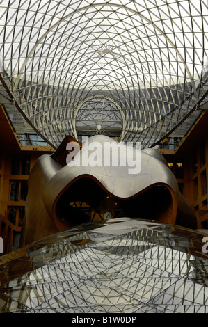 frank gehry whale titanium sculpture central conference space DZ Bank ...