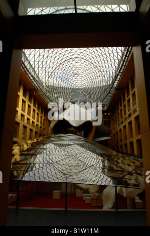 frank gehry whale titanium sculpture central conference space DZ Bank ...