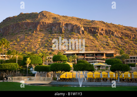 The swiming pools at the Phoenician Resort in Scottsdale Arizona Stock ...