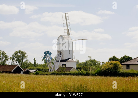 Saxtead Green Post Mill, Saxstead, Suffolk, England Stock Photo - Alamy
