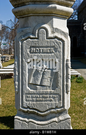 Marble Grave Monument Eroded by Acid Rain Stock Photo - Alamy