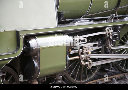 RAILWAY STEAM ENGINE COUPLINGS CRANK ROD AND METALWORK ON A U CLASS ...