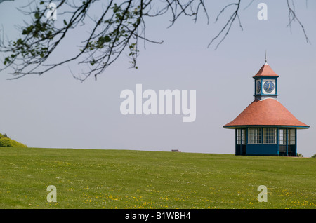 Clock tower and shelter on the greensward at Frinton-on-Sea, Essex ...