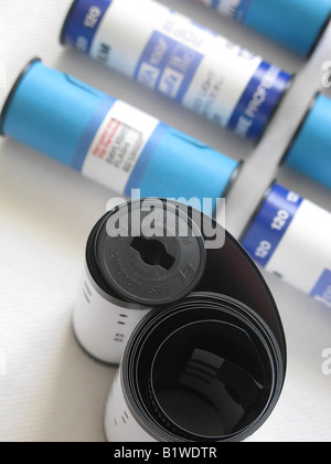 Rolls of exposed and unexposed film Stock Photo - Alamy
