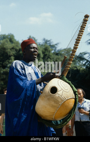 Traditional west African string instrument Goge or Imzad played like a ...