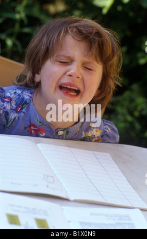 Girl having Temper Tantrum over Teddy Bear Stock Photo - Alamy