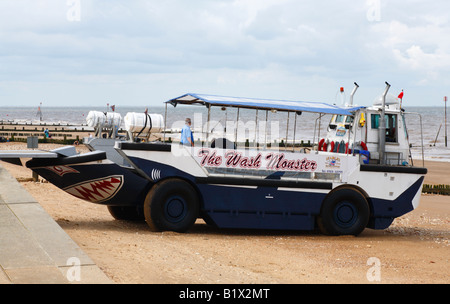 the wash monster on the beach hunstanton on the north norfolk coast ...