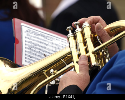 trumpet being played Stock Photo - Alamy