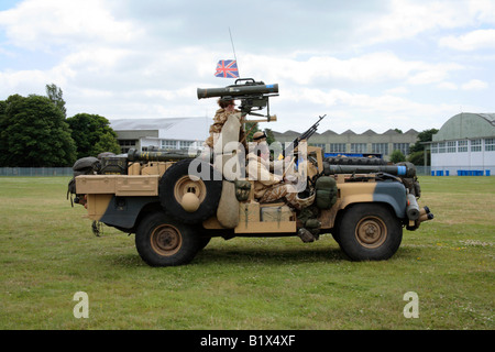 SAS vehicle (Land Rover) in action Stock Photo - Alamy