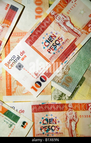 Banknotes, Peso convertible, convertible Pesos, notes 20, 10, 5, 1 CUC ...