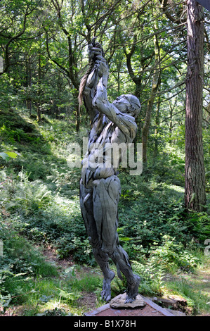 "Mea Culpa" (detail), outdoor sculpture by Robert Bryce Muir. Grizedale ...