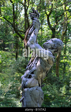 "Mea Culpa" (detail), outdoor sculpture by Robert Bryce Muir. Grizedale ...