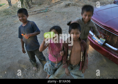 A dirty and hunger poverty stricken family Stock Photo - Alamy