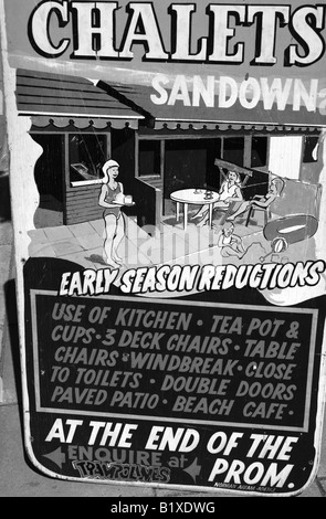 Chalet rental sign Sandown Isle of Wight UK Stock Photo - Alamy