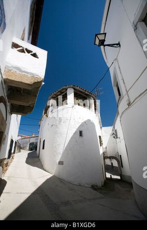 Traditional architecture, Montanchez, Spain Stock Photo - Alamy