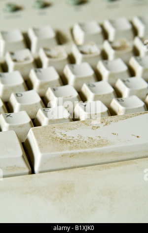 Dirty computer keyboard, UK Stock Photo - Alamy