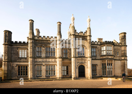 Scotland, Edinburgh, Dalmeny House & estate gardens, bronze statue of ...