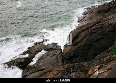waves touching the rocks-kovalam beach,kerala,india Stock Photo - Alamy