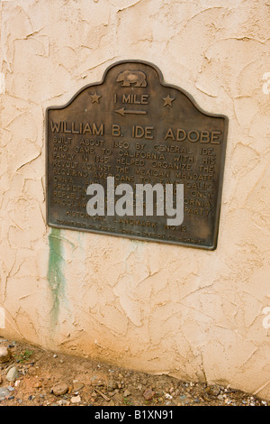 California, Red Bluff, William B. Ide Adobe State Historic Park, built ...