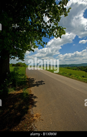 Road Fields Blue Sky Clouds Spring East Tennessee Stock Photo - Alamy