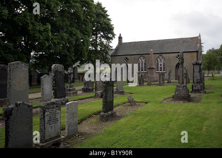 A view of Lochlee parish church near Invermark, Glen Esk, Angus ...