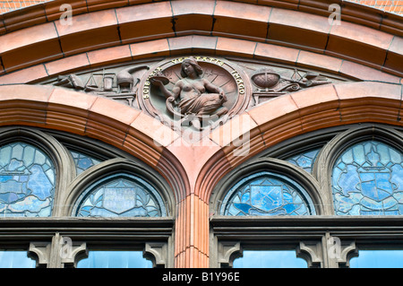 Ornate Victorian building,The Beaney Institute, in Canterbury town ...