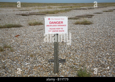 Warning sign warning of the danger of unexploded ordnance, Holy Stock ...